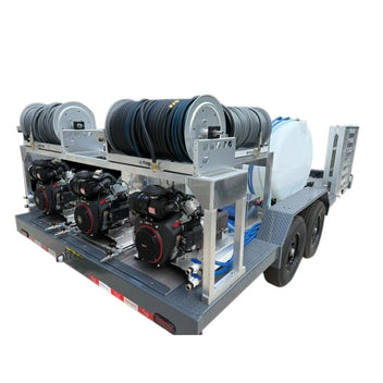 Custom Built Pressure Cleaning Trailer Rigs - Hi-Low Solutions