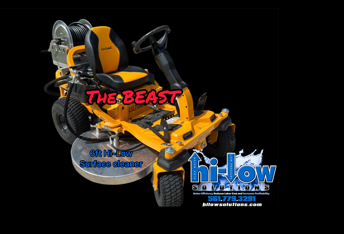 Hi-Low BEAST Riding Surface Cleaner - Hi-Low Solutions