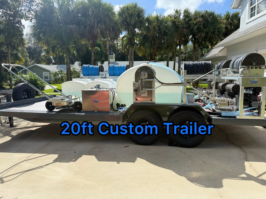 Custom Built Pressure Cleaning Trailer Rigs – Hi-Low Solutions